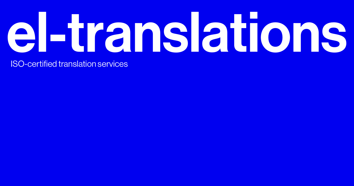 Awarded Translation Company for Business Excellence | el-translations